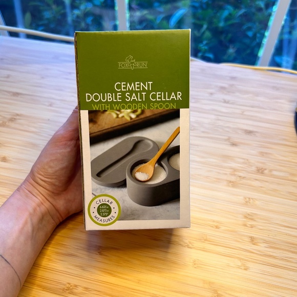 Kitchen | Double Salt Cellar With Wooden Spoon | Poshmark